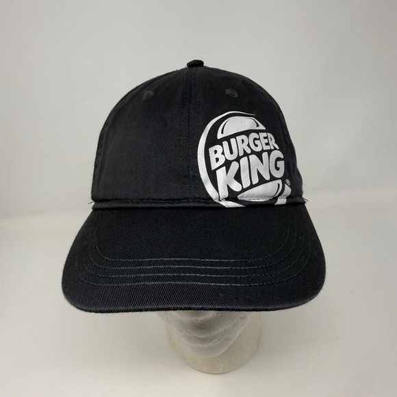 burger king | Accessories | Burger King Crew Hat Black Adjustable ...